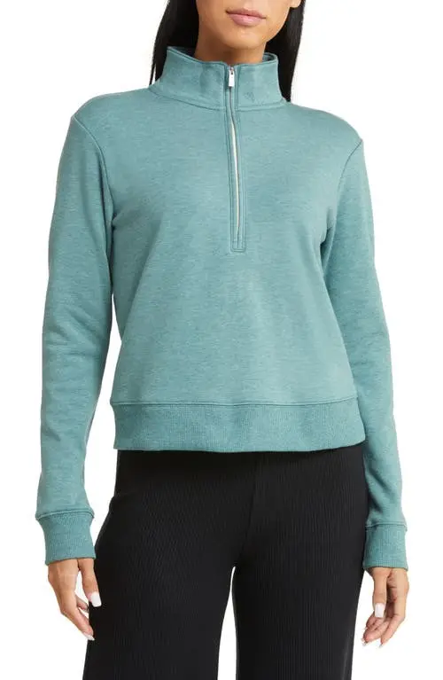 Travis Mathew Cloud Half Zip Pullover - Heather North Atlantic