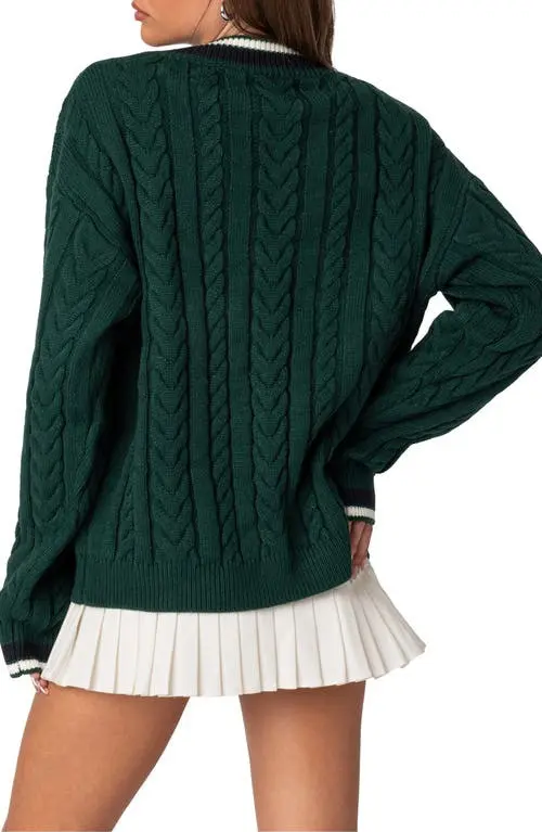 EDIKTED Amoret Oversize Cable Sweater