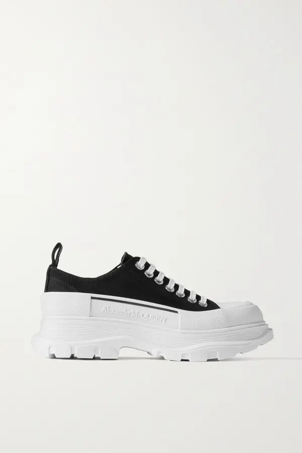 Alexander McQueen Tread Slick Exaggerated-sole Sneakers - Black