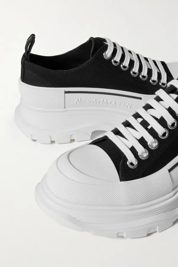 Alexander McQueen Tread Slick Exaggerated-sole Sneakers - Black