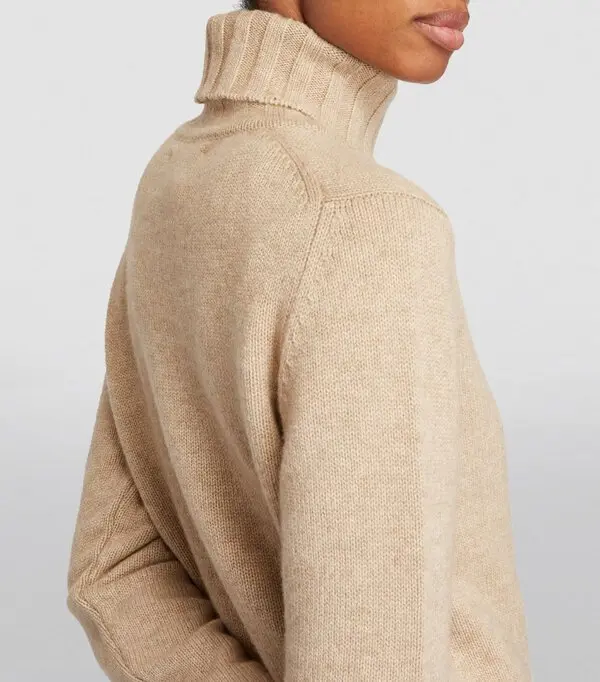 Harrods Cashmere Rollneck Sweater - Ivory