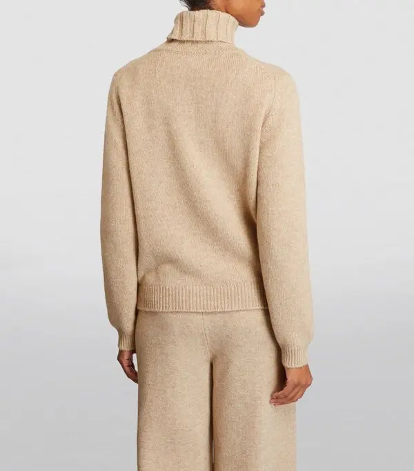 Harrods Cashmere Rollneck Sweater - Ivory