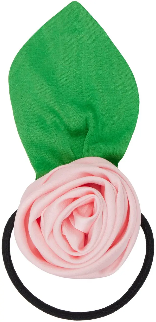Sandy Liang Exclusive & Green Corsage Hair Tie - Pink | Editorialist