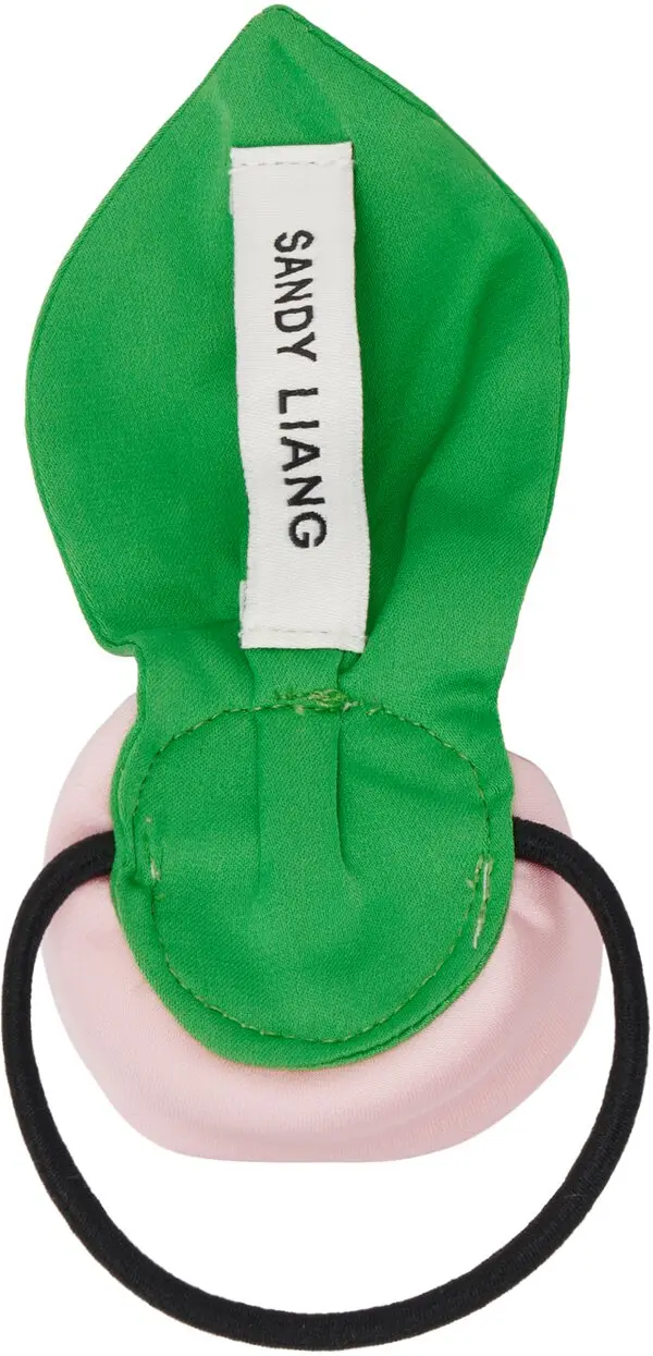 Sandy Liang Exclusive & Green Corsage Hair Tie - Pink | Editorialist