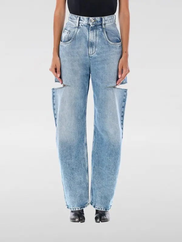 MAISON MARGIELA Distressed Wide-leg Jeans - Blue