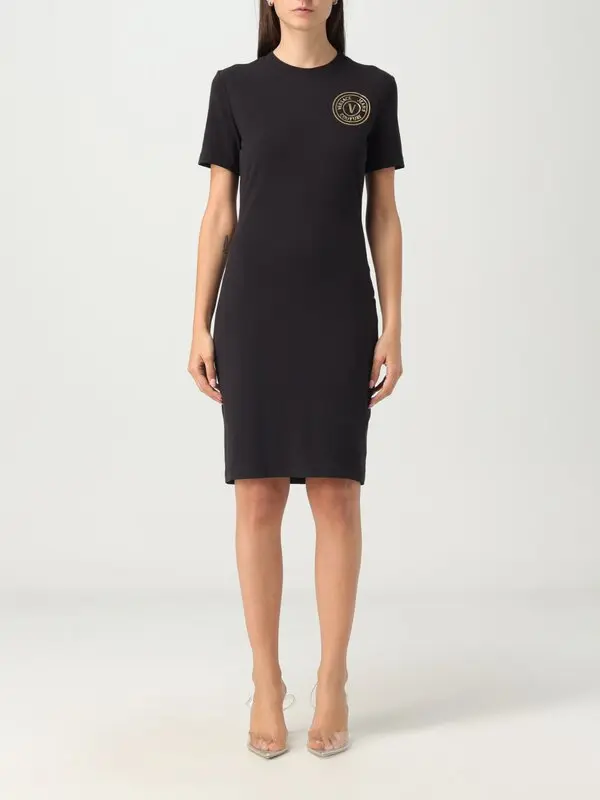Versace Logo Dress - Black