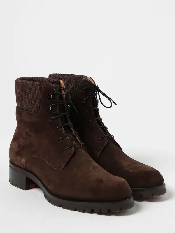 Christian Louboutin Dark Brown Chukka Boots Caracolo Lion - Boots - Reversed calf leather - Cafe - Men  main image 3