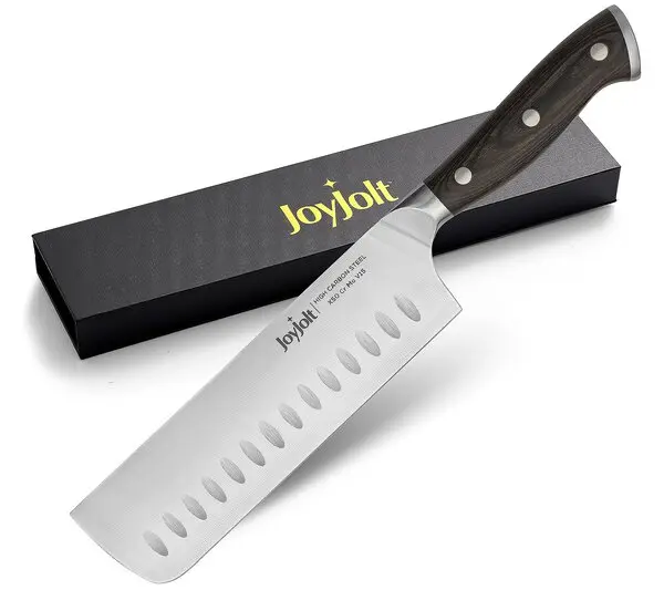 JOYJOLT High Carbon Steel 7' Nakiri Knife - One-color