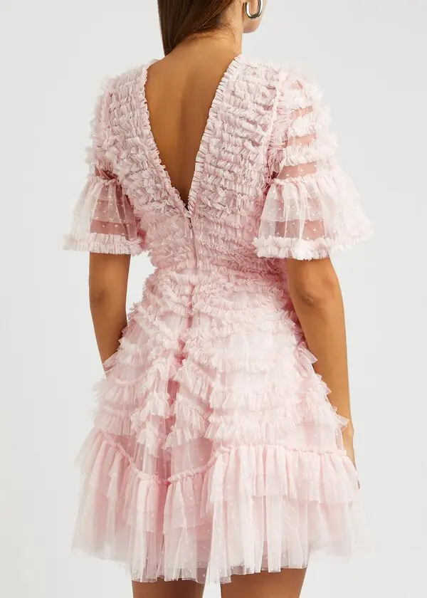 chinese dress ladies Signature Look Tulle Mini Dress S / Pink main image 1