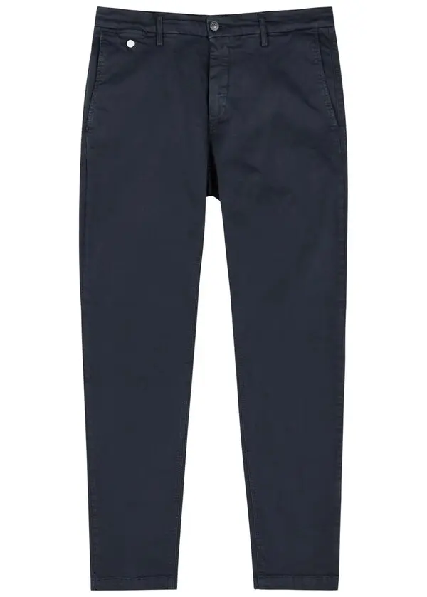 REPLAY Benni Hyperflex X.lite Cotton-blend Chinos - Navy