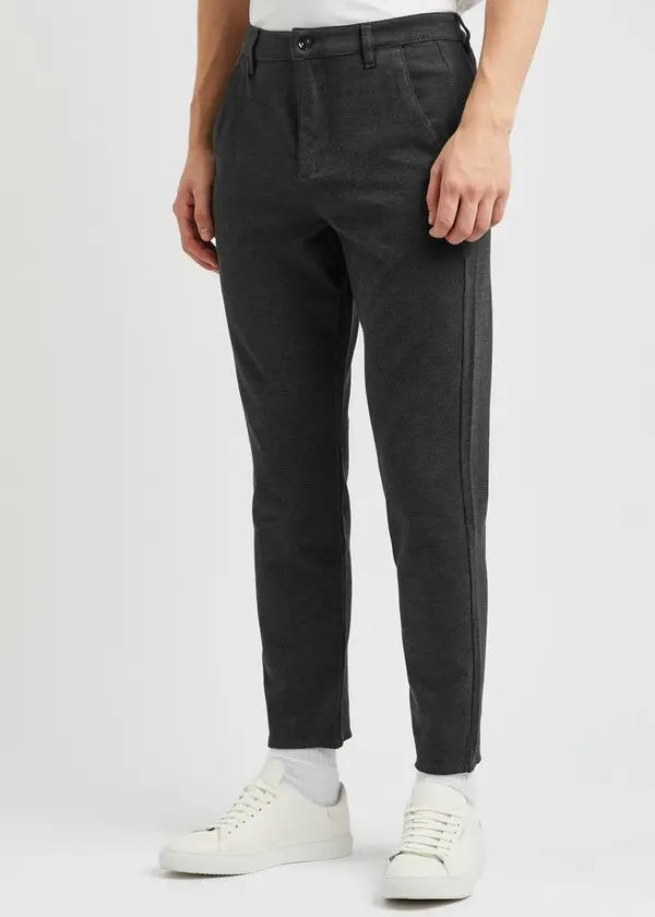 7 For All Mankind Stretch-jersey Trousers - Grey