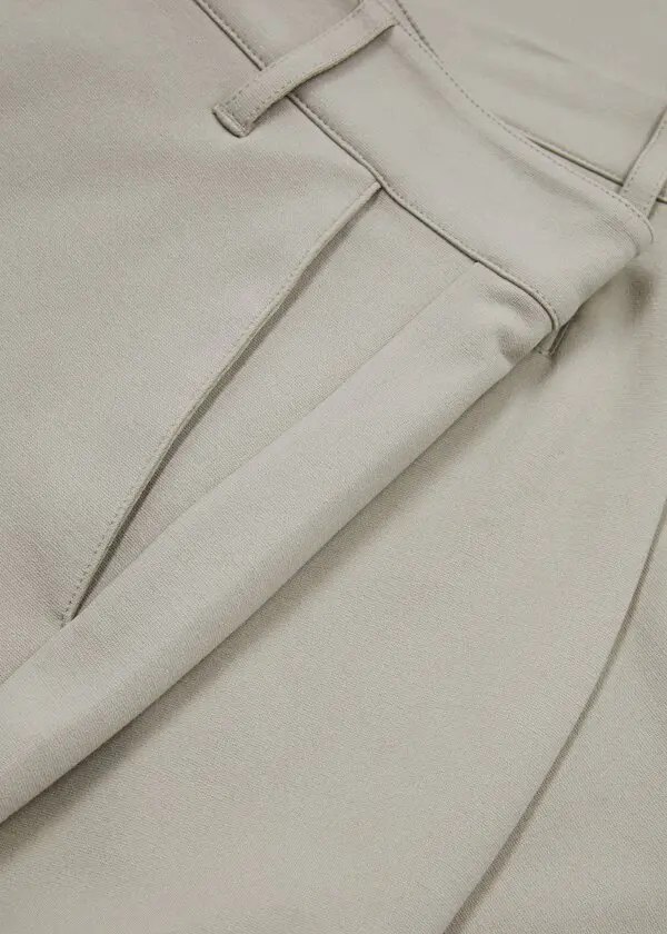 Paige Stafford Slim-leg Trousers - Beige