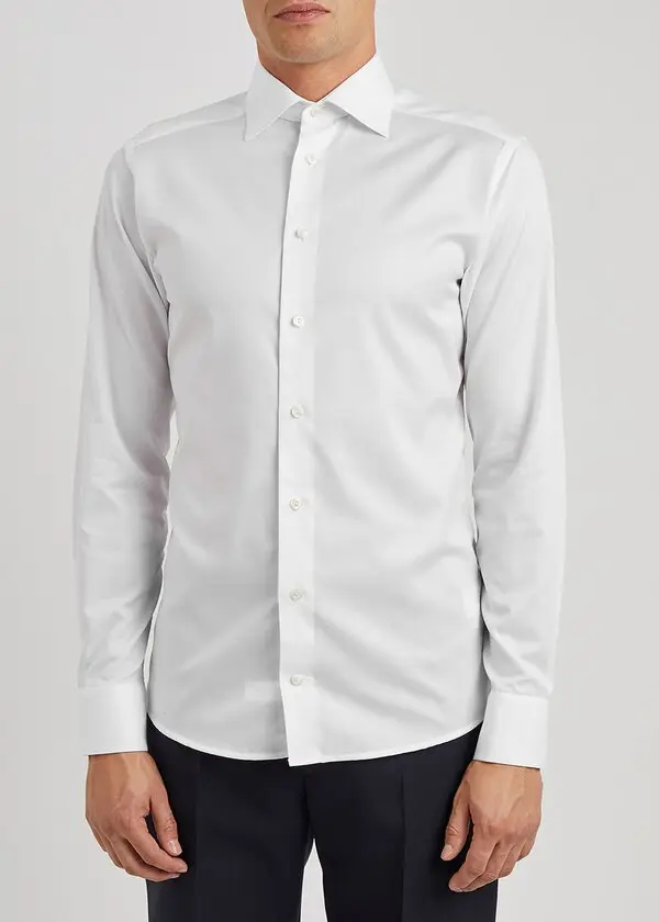 Eton Cotton-twill Shirt - White