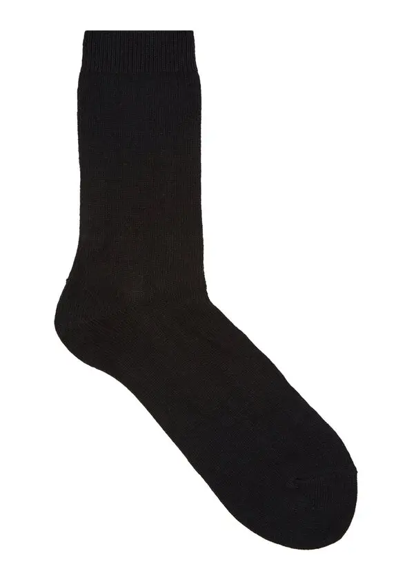 Falke Cosy Wool-blend Socks - Black