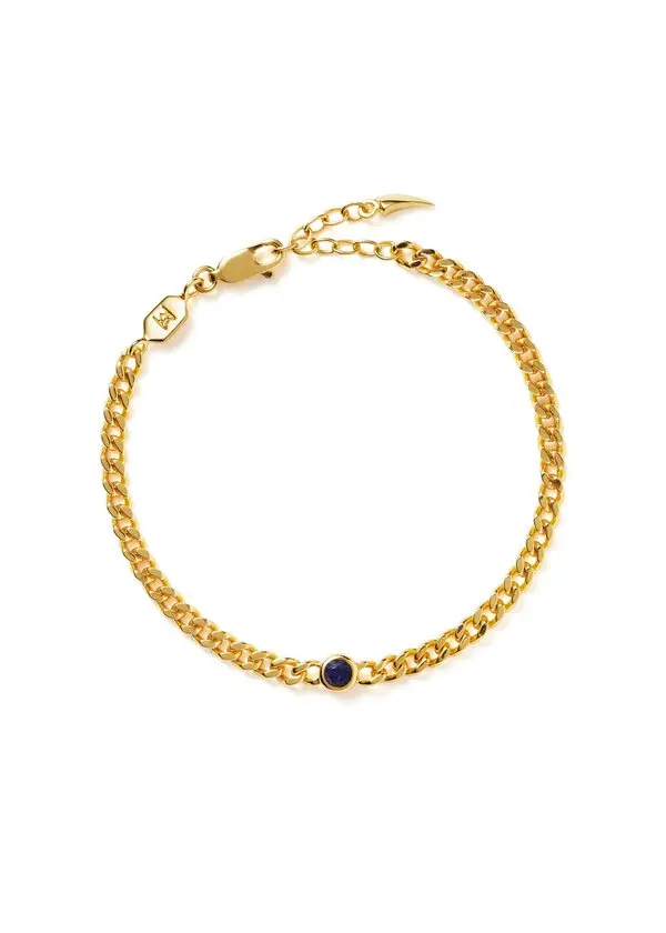 MISSOMA 18kt Vermeil Bracelet With Lapis Lazuli - Gold