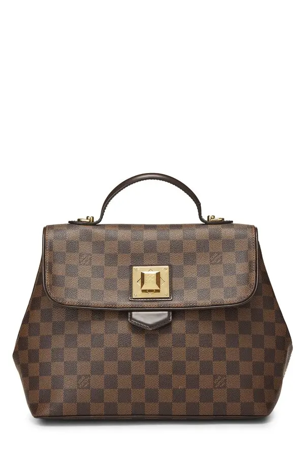 LOUIS VUITTON Damier Ebene Bergamo Bag - Brown