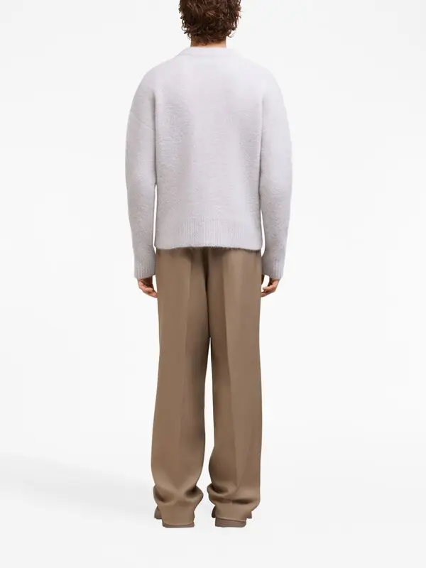 AMI Paris De Coeur Cardigan - Neutrals