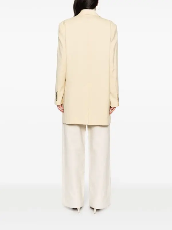 AMI Paris Double-breasted Blazer - Yellow