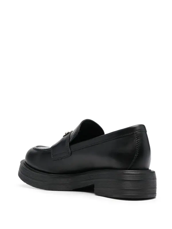 Moschino Logo Plaque Loafers