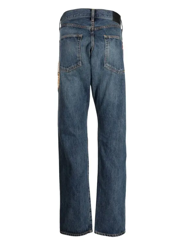 Undercover Bead-embellished Straight-leg Jeans
