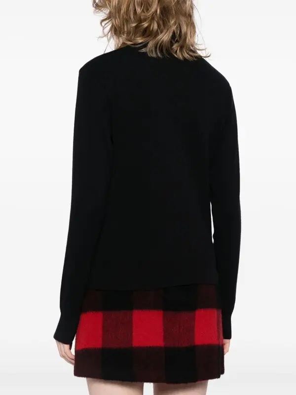 AGNES B. Panelled Zipped Sweatshirt