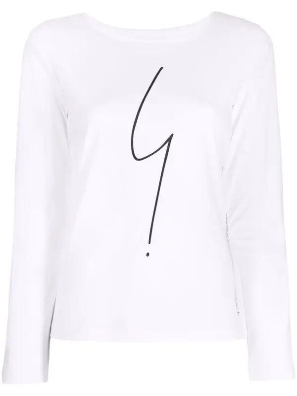 AGNÈS B. Australie Irony Mark-print T-shirt - White