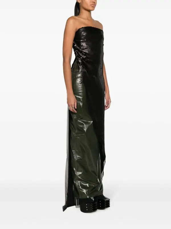 Rick Owens Luxor Asymmetric Sequinned Top - Black