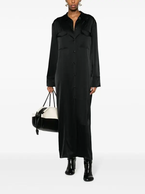 Nanushka Joann Satin Shirtdress
