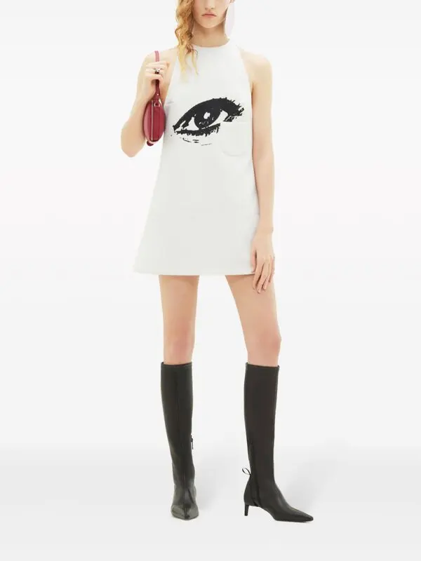 COURREGES Graphic-print Mini Dress