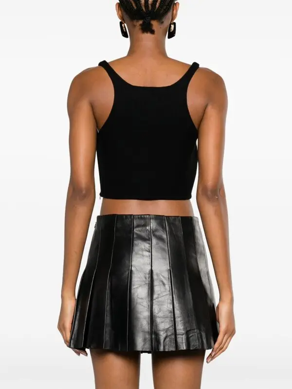Ermanno Scervino Virgin Wool Cropped Top