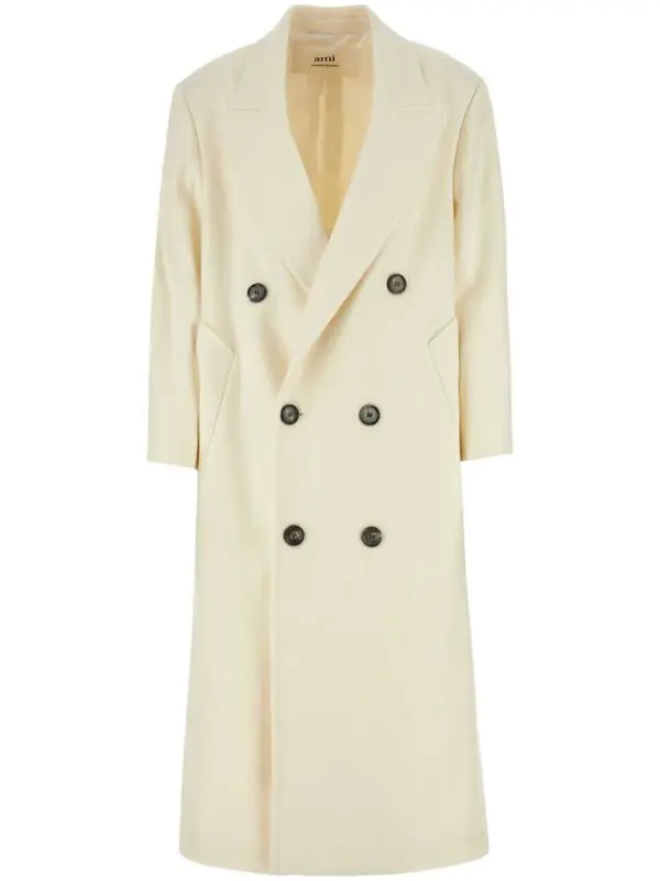 Ami Double-breasted Virgin-wool Coat