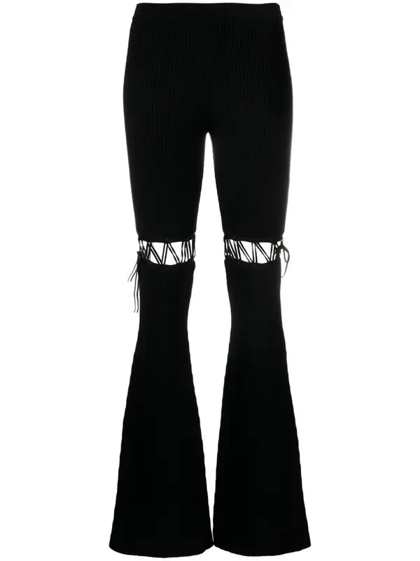 NENSI DOJAKA Lace-up Ribbed Trousers