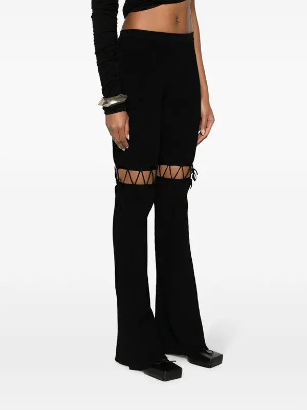 NENSI DOJAKA Lace-up Ribbed Trousers