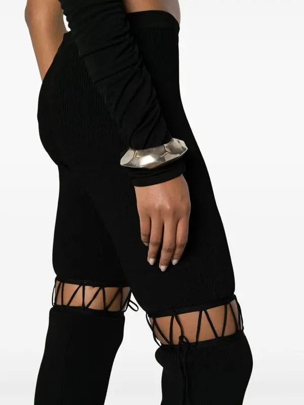 NENSI DOJAKA Lace-up Ribbed Trousers