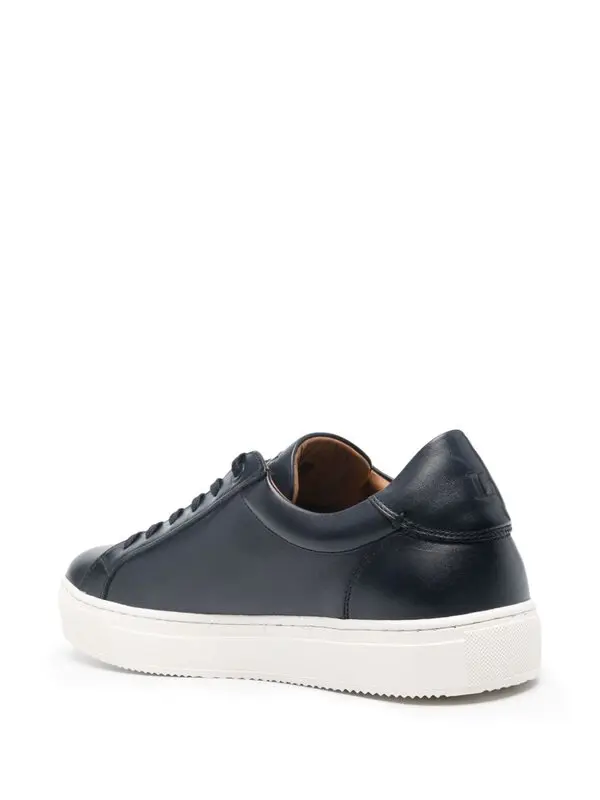 Boggi Milano Panelled Leather Sneakers - Blue