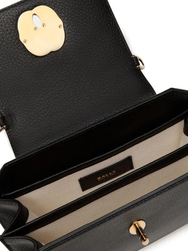 Bally Emblem Octogone Leather Mini Bag