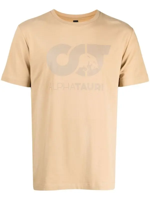 ALPHA TAURI Logo-print Stretch-cotton T-shirt