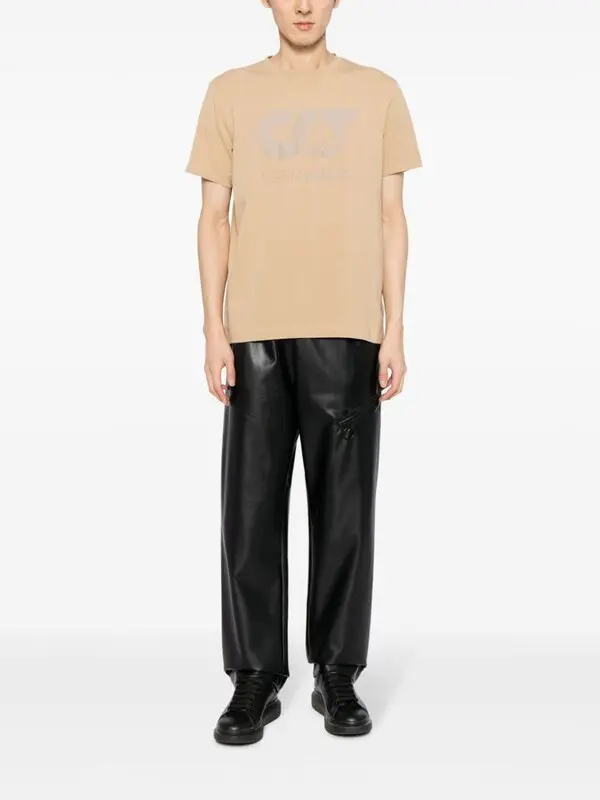 ALPHA TAURI Logo-print Stretch-cotton T-shirt