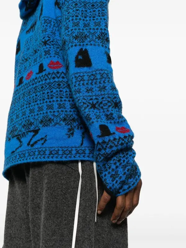 Yohji Yamamoto Fair-isle Cardigan