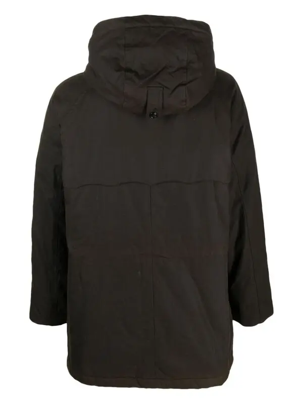 BARACUTA Hooded Press-stud Coat