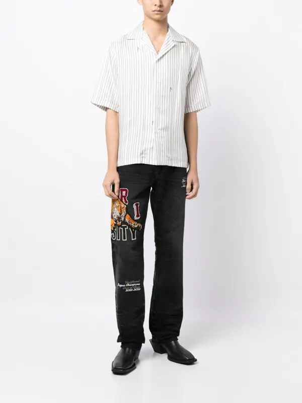 Amiri Varsity Tiger Straight-leg Jeans