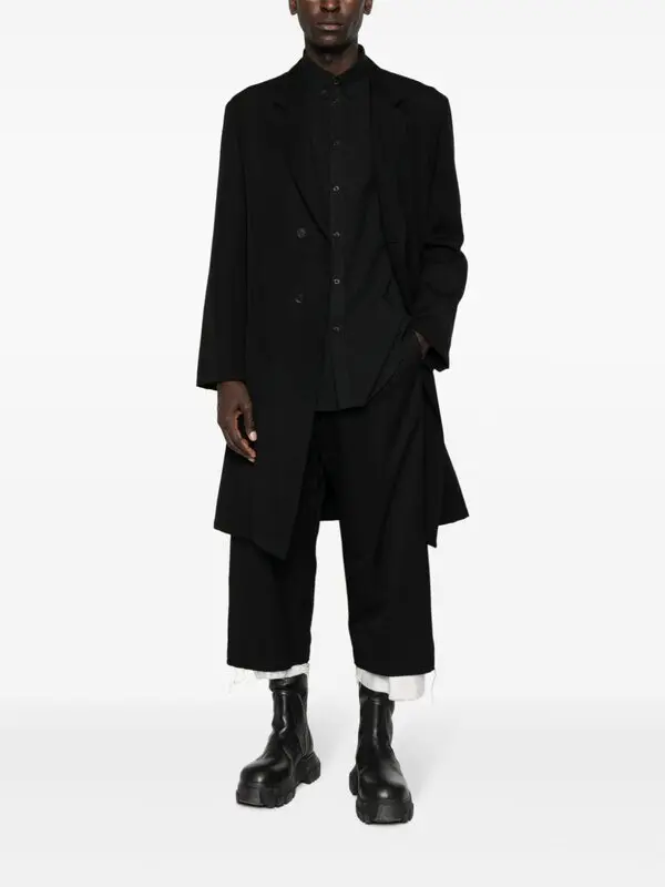 Yohji Yamamoto Single-breasted Wool Coat