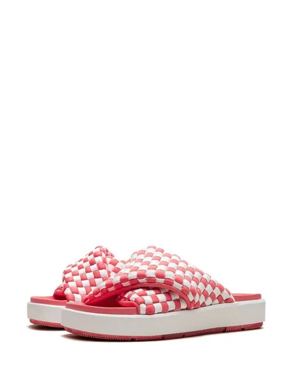JORDAN Sophia Flat Slides - Red