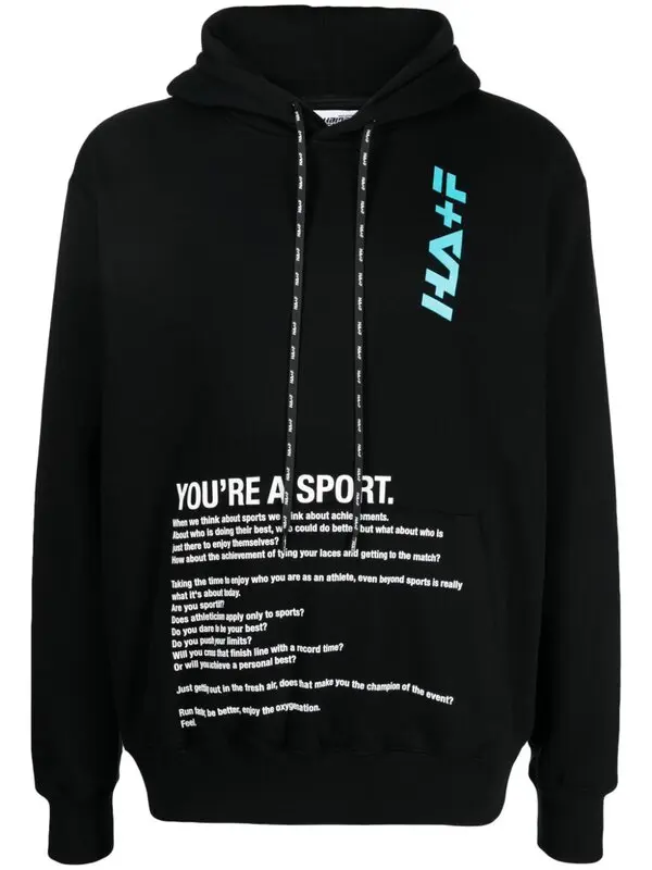 HAIDER ACKERMANN Text-print Hoodie