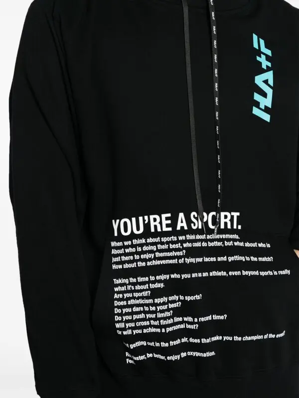 HAIDER ACKERMANN Text-print Hoodie