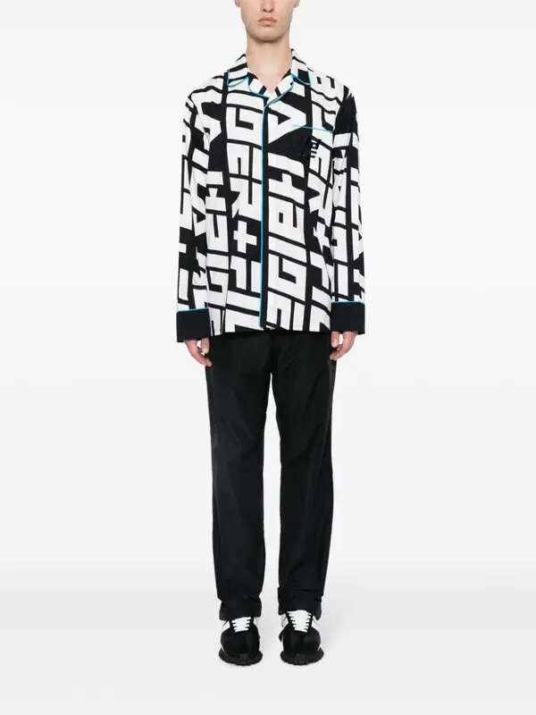 HAIDER ACKERMANN Monogram-print Cotton Shirt