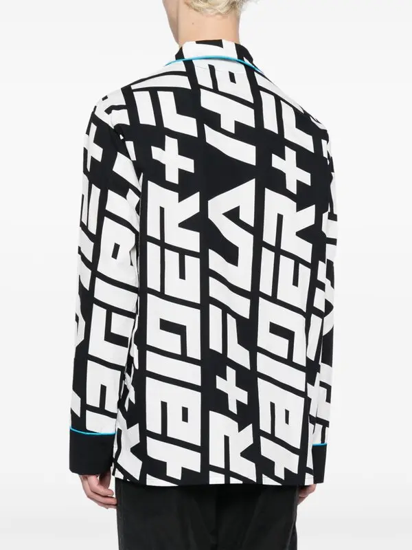 HAIDER ACKERMANN Monogram-print Cotton Shirt