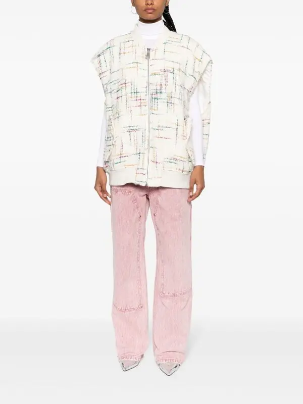 Khrisjoy Oversized Tweed Bomber Jacket