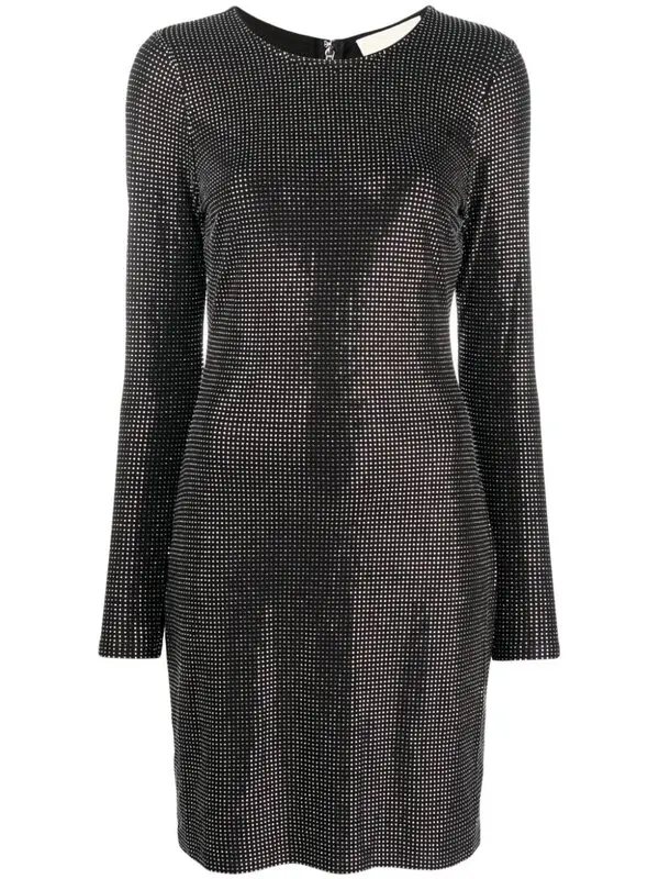 Long Sleeve Michael Kors Embellished Dress MICHAEL Michael Kors