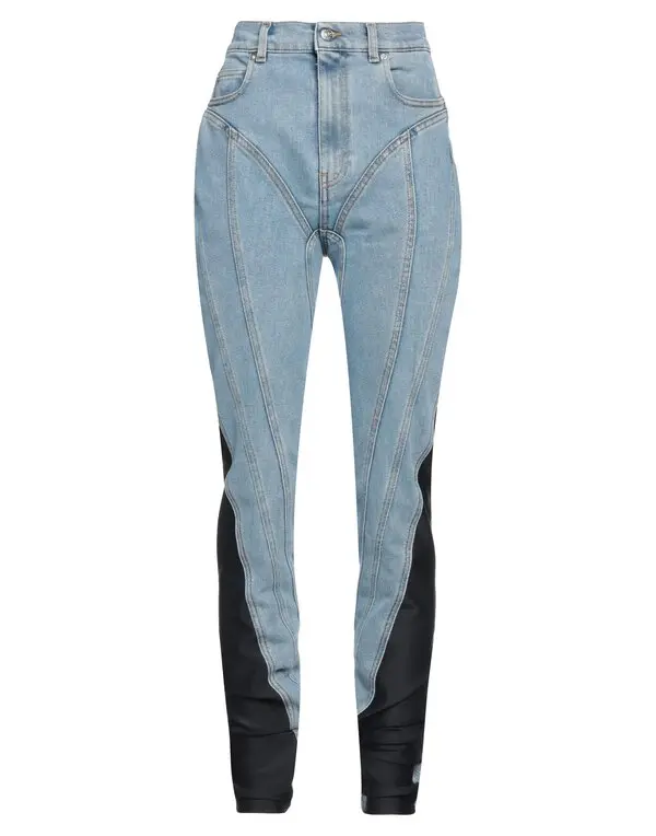 MUGLER Cotton-blend Skinny Jeans